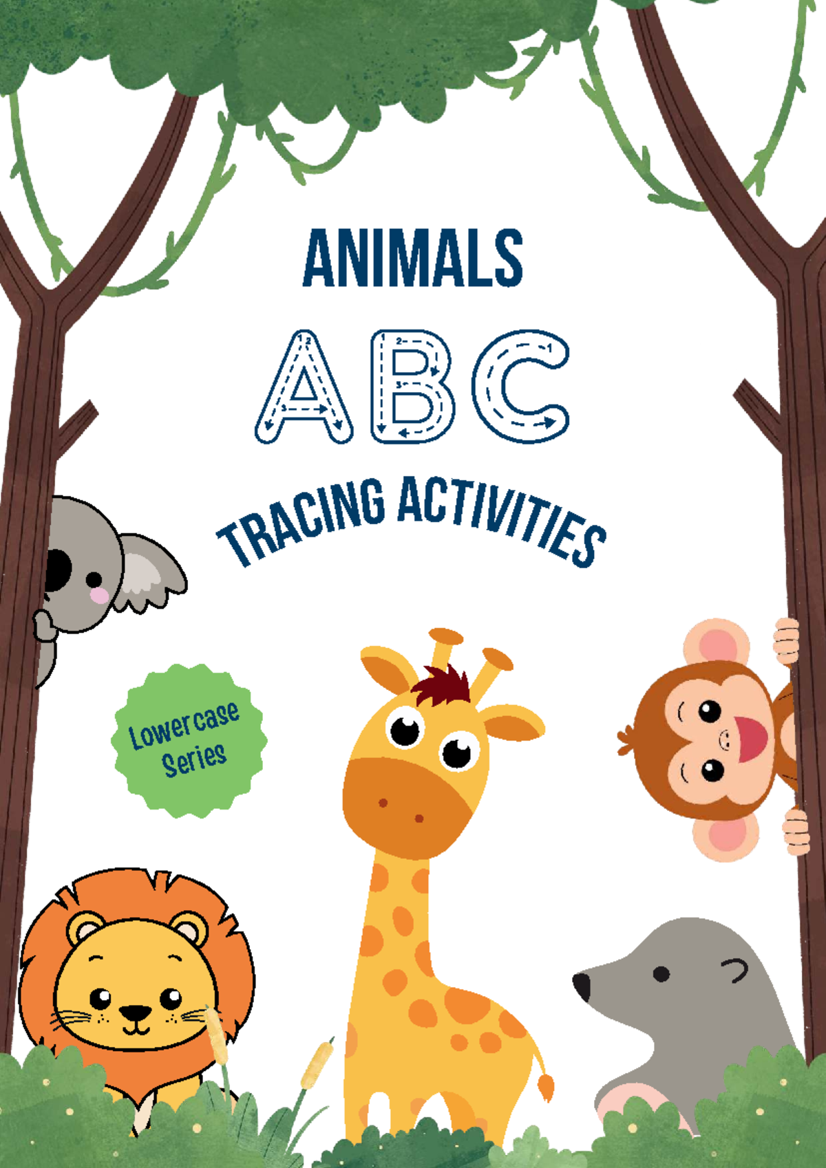 [ Printable] Animals Alphabet (Tracing Activities) Lowercase Series ...