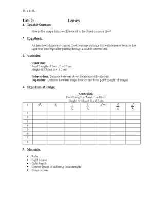 Lab 112- 5 - Lab physics 5 - Lab 5: The B-Field of a Current Loop ...