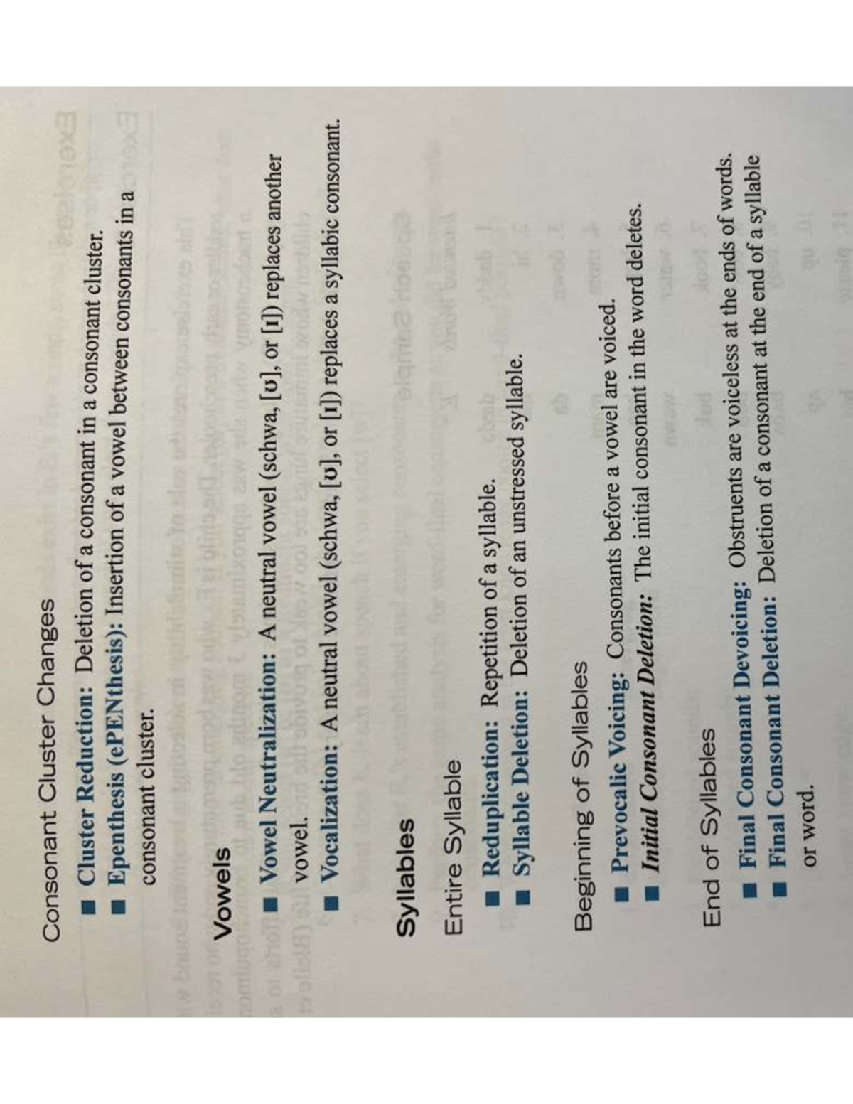 Phonological Processes Overview and Analysis - Consonant Cluster ...