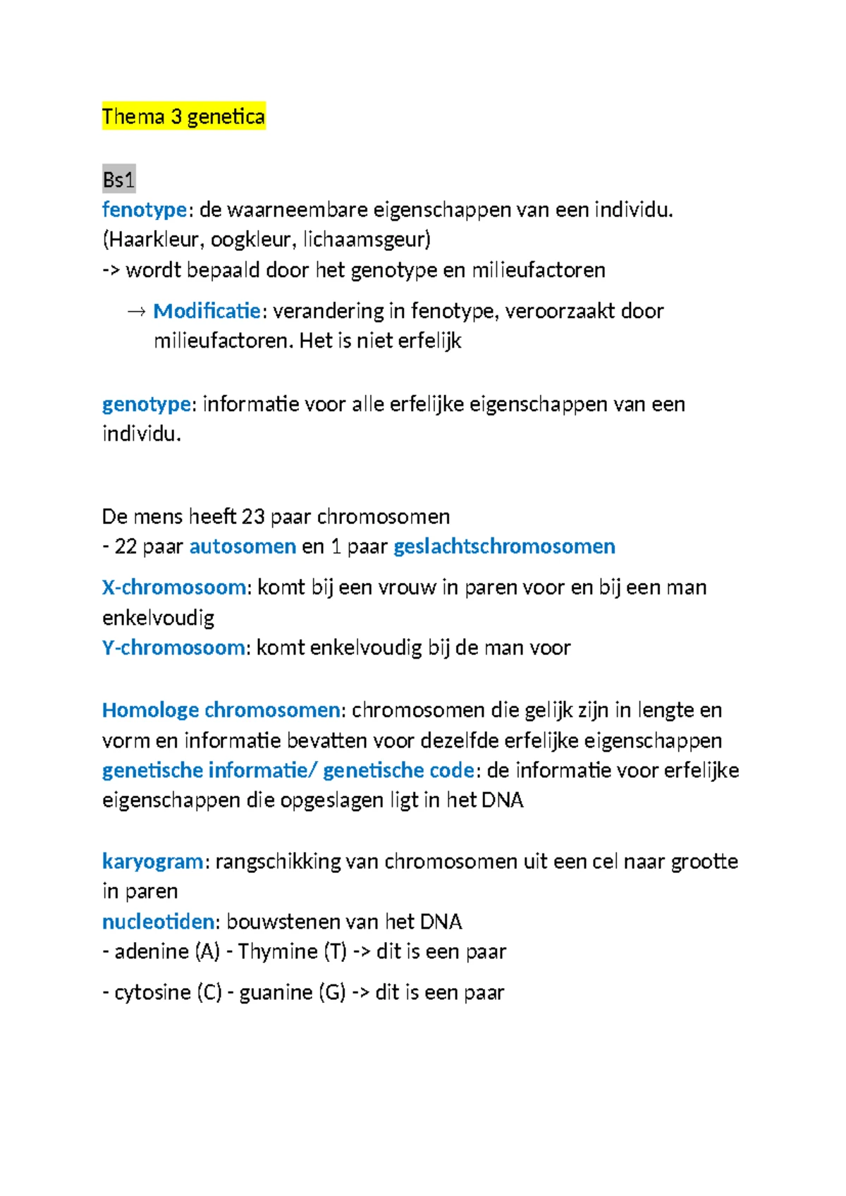 Biologie Thema 5: Spieren en Beweging (BS 6) - Lesnotities - Studeersnel