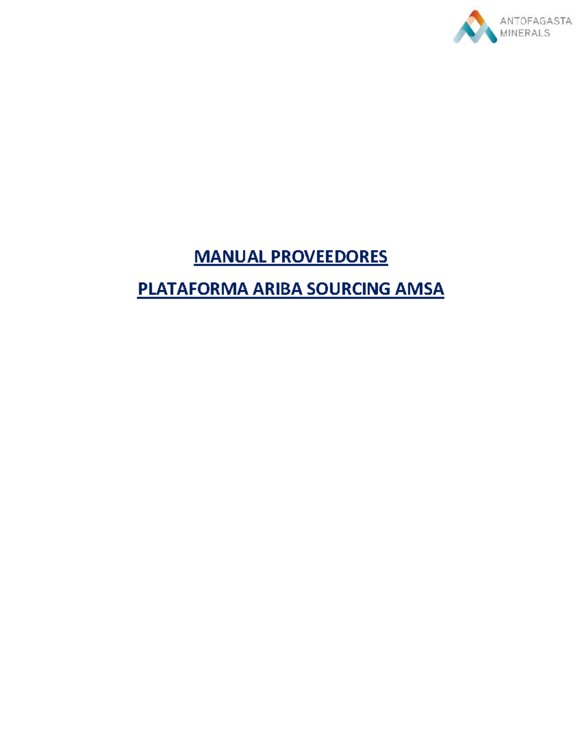 Manual Proveedor Ariba Sourcing AMSA: Guía de Licitaciones - Studocu
