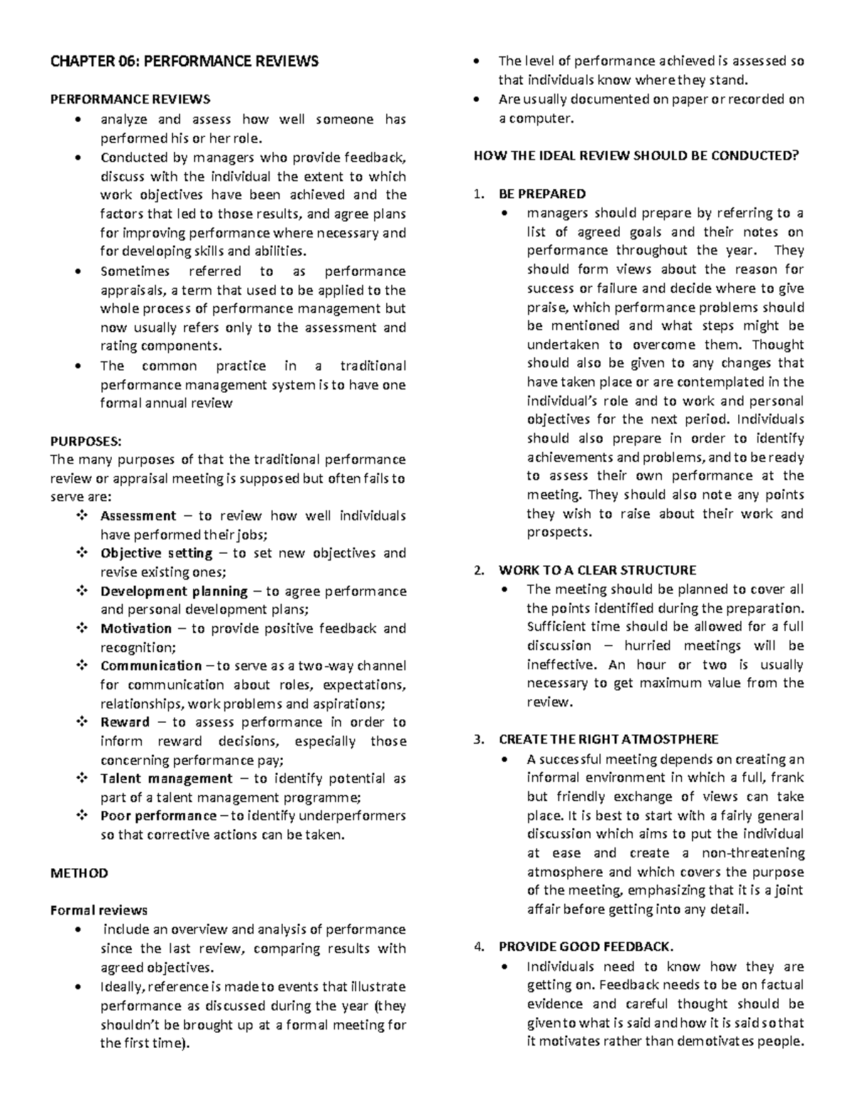 Chapter 06: Effective Performance Reviews and Management Strategies ...