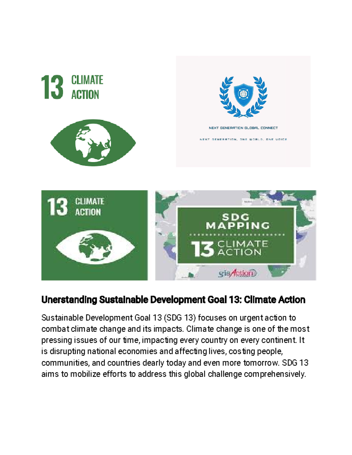 SDG 13: Understanding Climate Action and Its Global Impact - Studocu