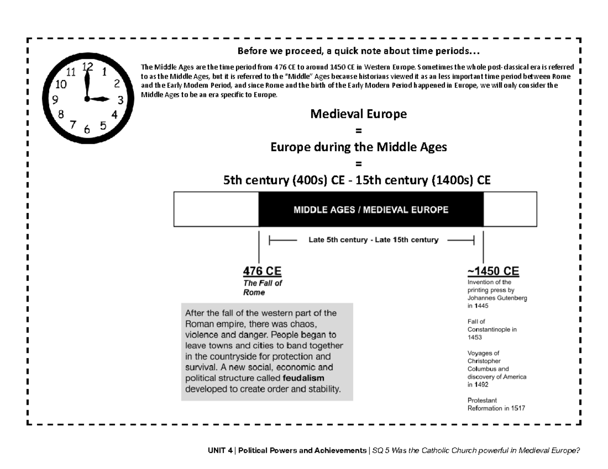 Copy of Catholic Church Medieval Europe - Before we proceed, a quick ...
