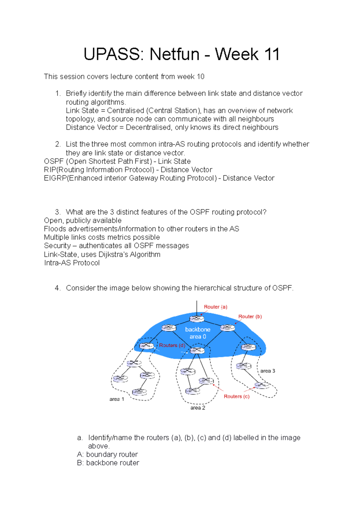pratice from networkfundamentals UPASS week 12 - UPASS: Netfun - Week ...