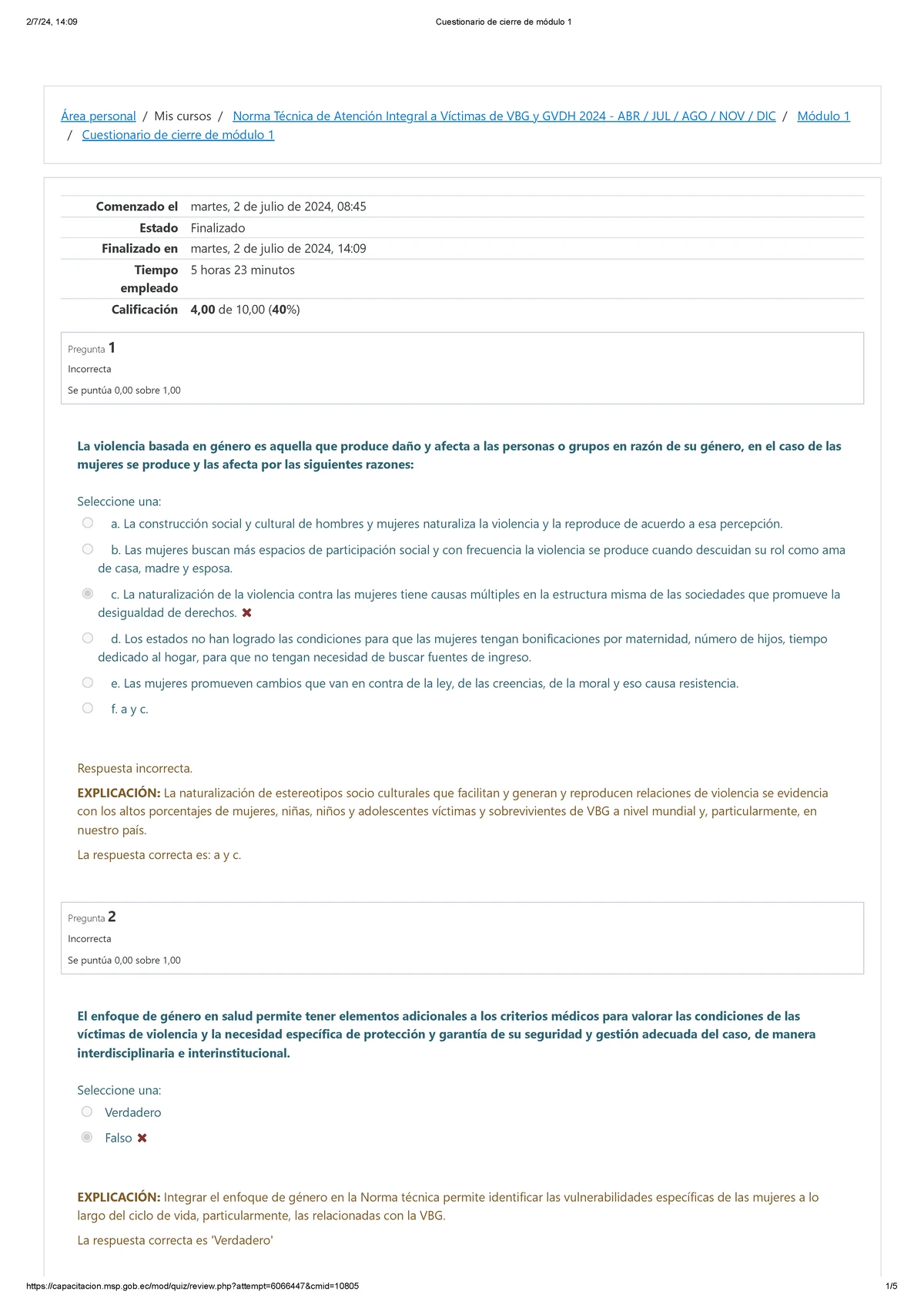 Cuestionario Módulo 2: Revisión del Sarampión y Resultados - Studocu