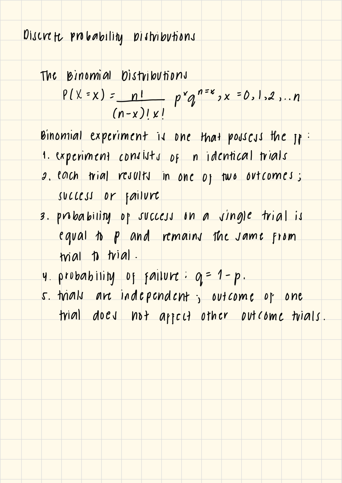 Predictive Analytics (Retrieved) - Discrete probability Distributions The Binomial Distributions ...