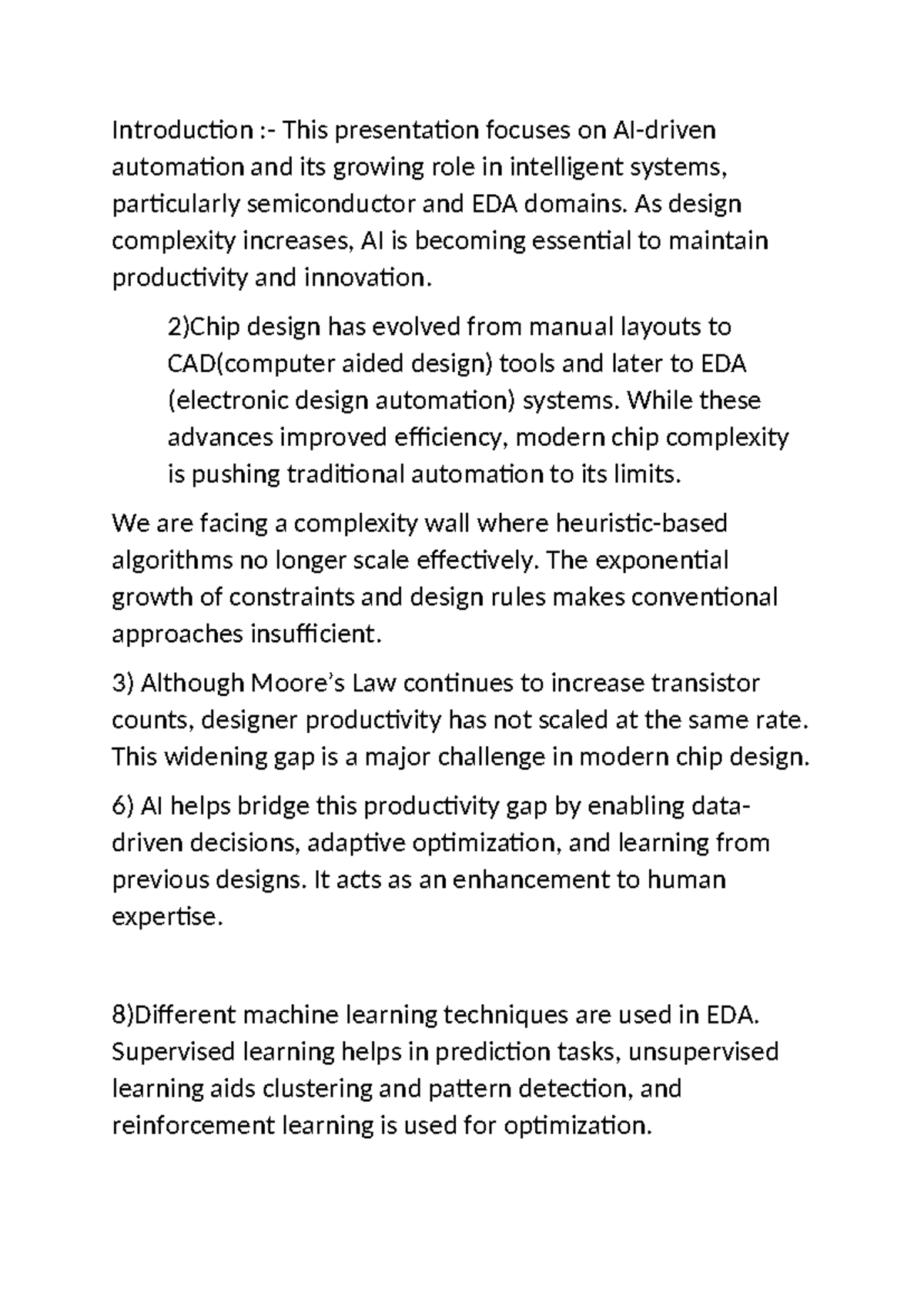 AI in EDA: Transforming Chip Design Automation and Innovation - Studocu