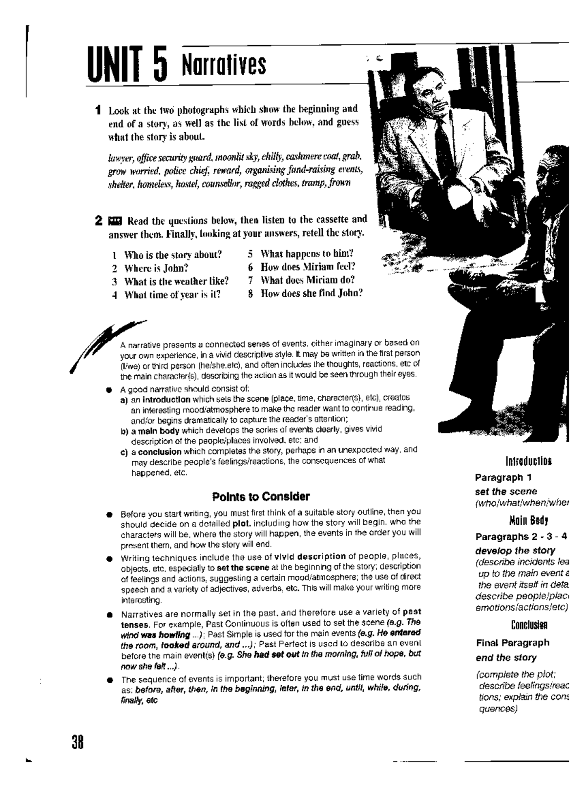 Unit 5: Narrative Writing Exercises and Techniques - Studocu