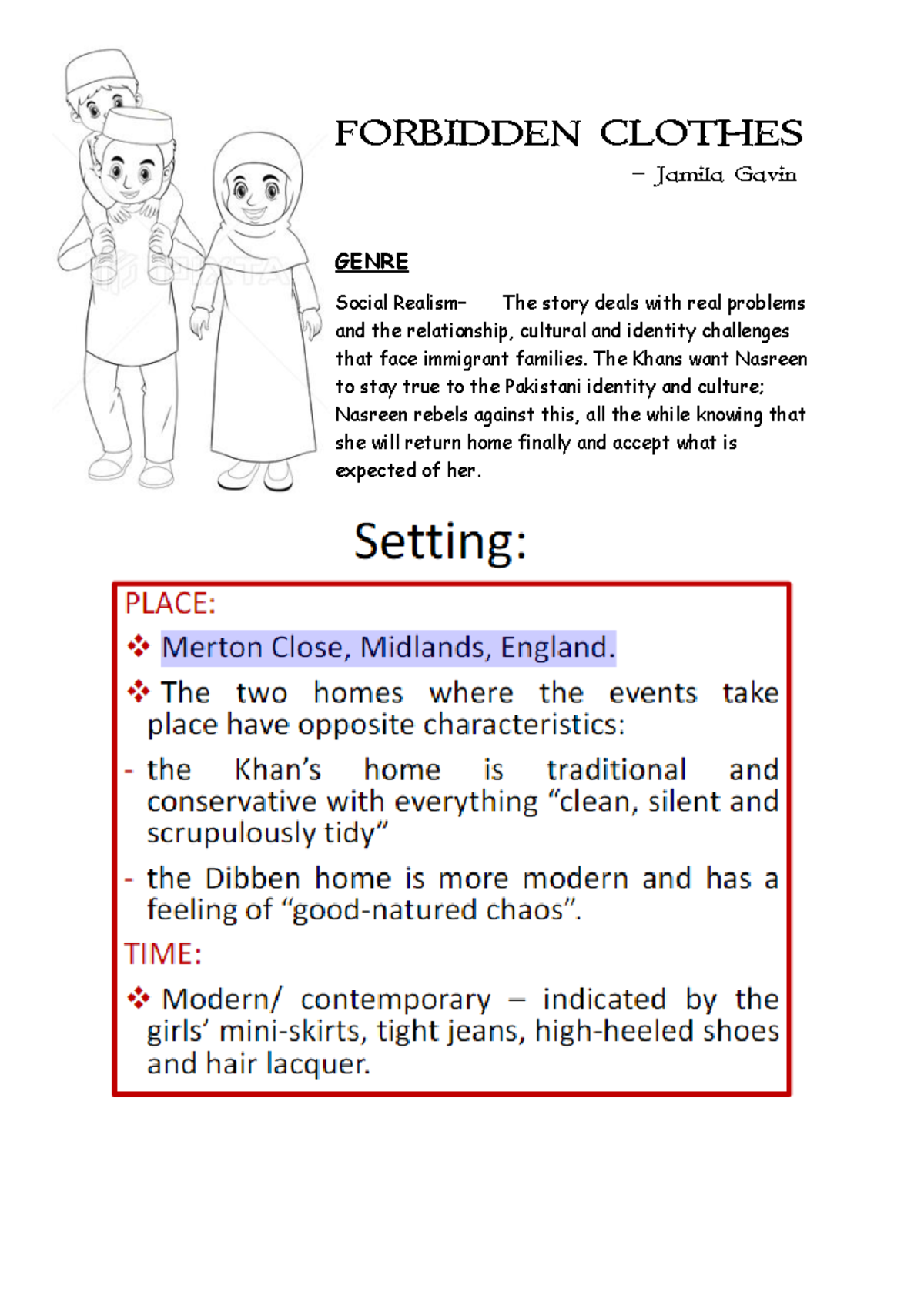 FORBIDDEN CLOTHES - Analysis & Discussion Questions - Studocu