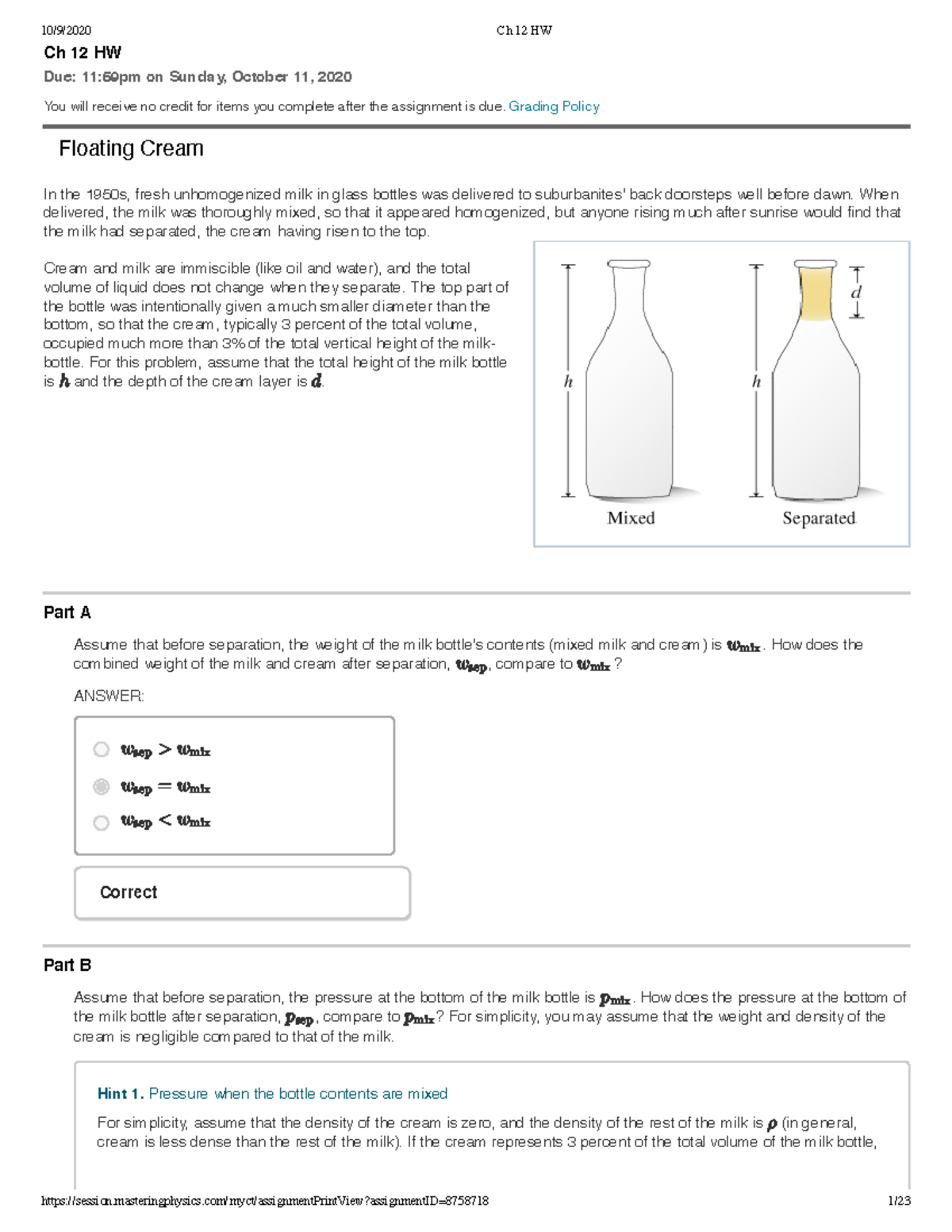 Chapter 12 - Understanding Floating Cream & Archimedes' Principle - Studocu
