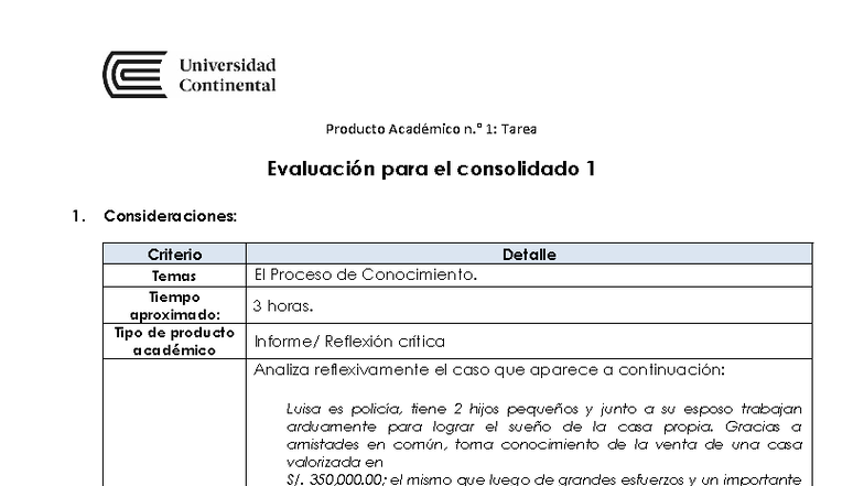 PA1: Tarea Evaluación sobre el Proceso de Conocimiento en Derecho Civil ...