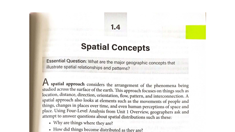 1.4 Spatial Concepts: Understanding Geographic Relationships and ...