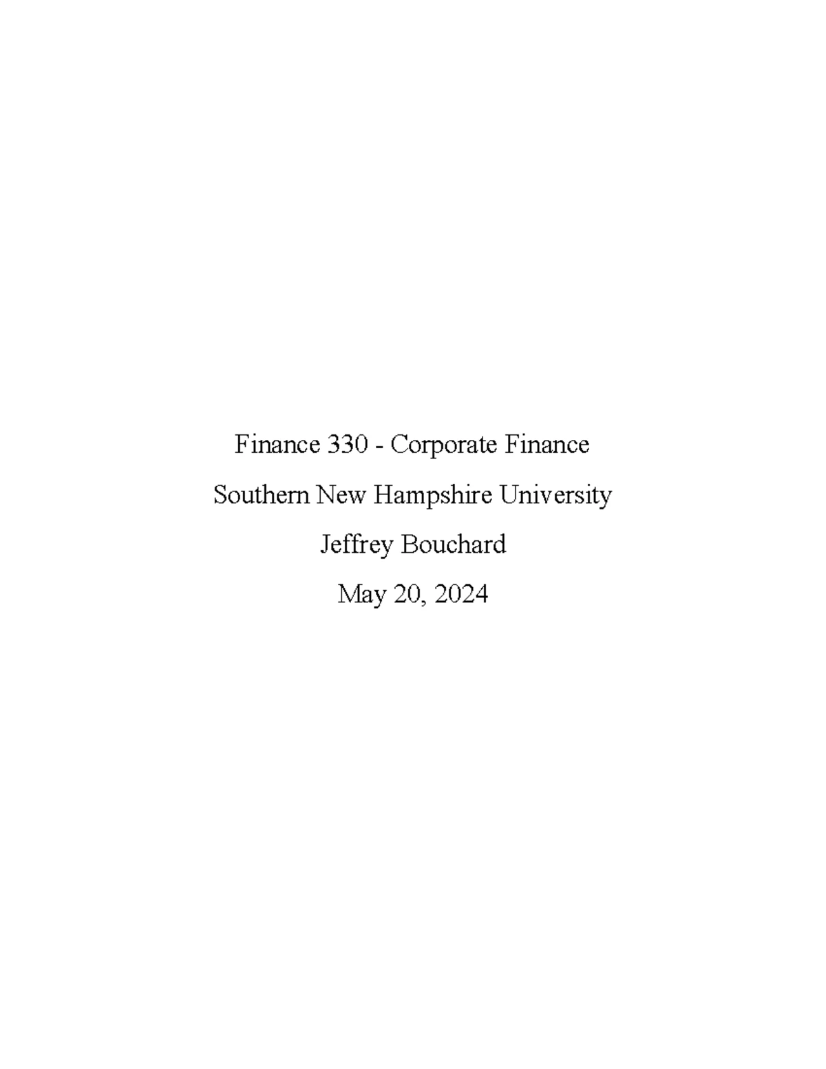 4-2 fin 330 - journal assignment - Kasey Carberry Finance 330 Journal 4 ...