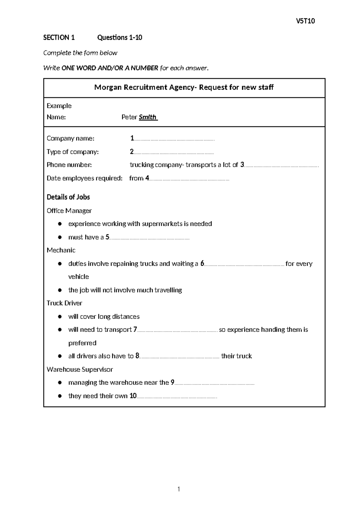 V5T10 - Supplementary Practice Questions for Exam Preparation - Studocu