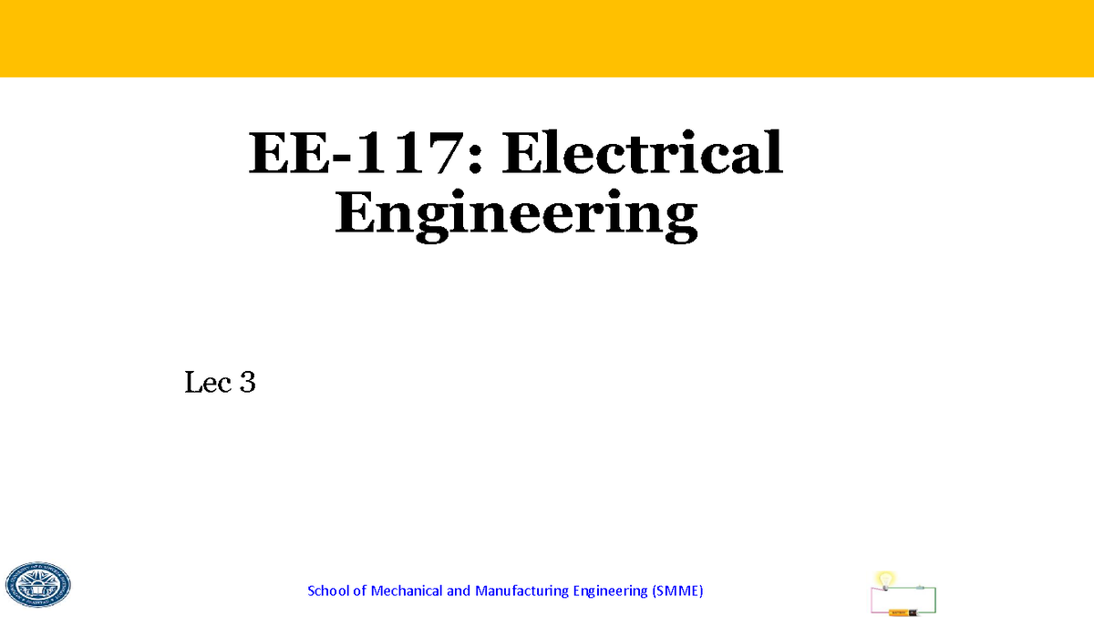 Electrical Engineering Lec 3: KVL & Circuit Analysis Review - Studocu