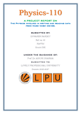 Engineering Physics - PHY110 - LPU - Studocu