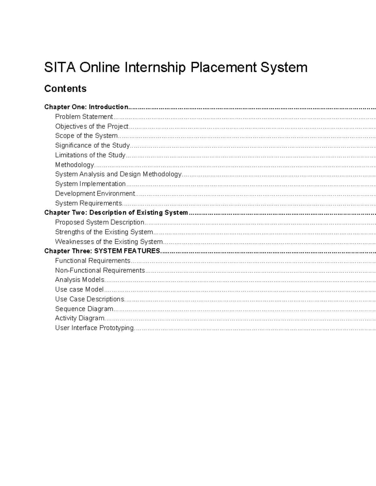SITA 2023 Online Internship Placement System: Project Overview and ...