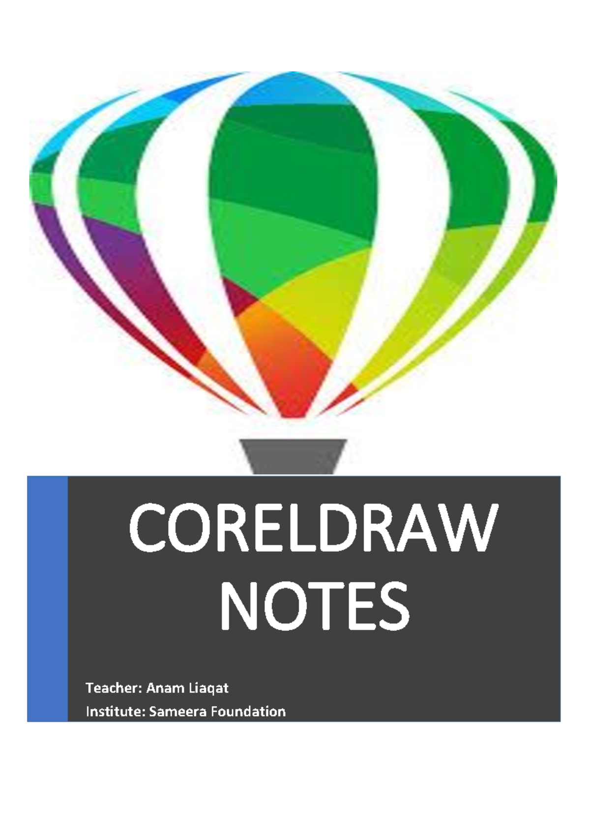 CorelDraw Software: Comprehensive Study Notes and Tool Overview - Studocu