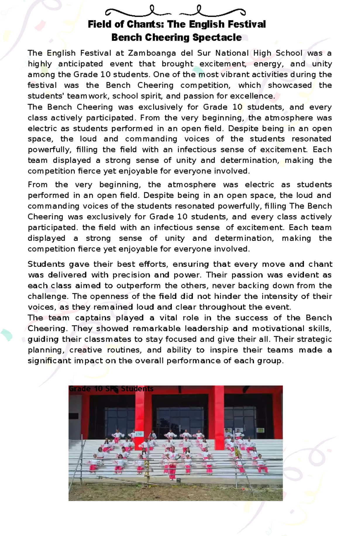 Bench Cheering - nnbuygou - Field of Chants: The English Festival Bench ...