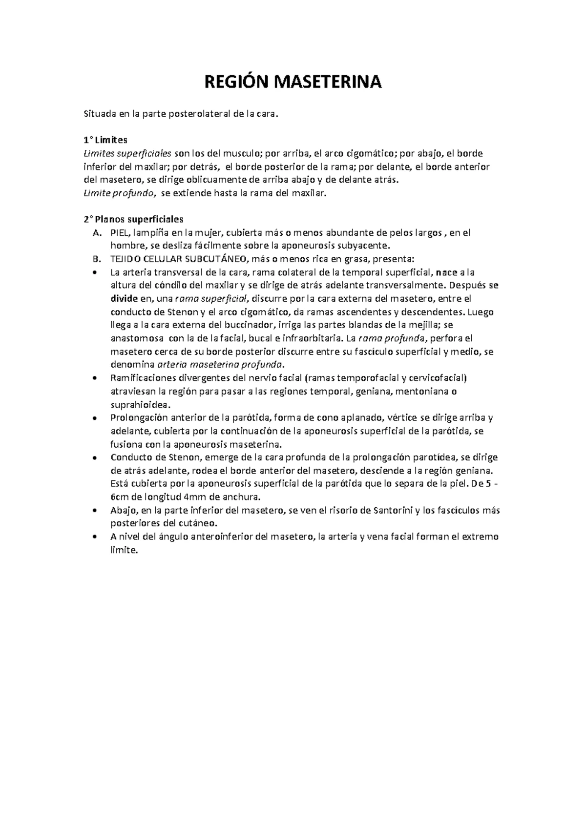 RegióN Mentoniana Y Maseterica - MENTONIANA y La mentoniana separada ...