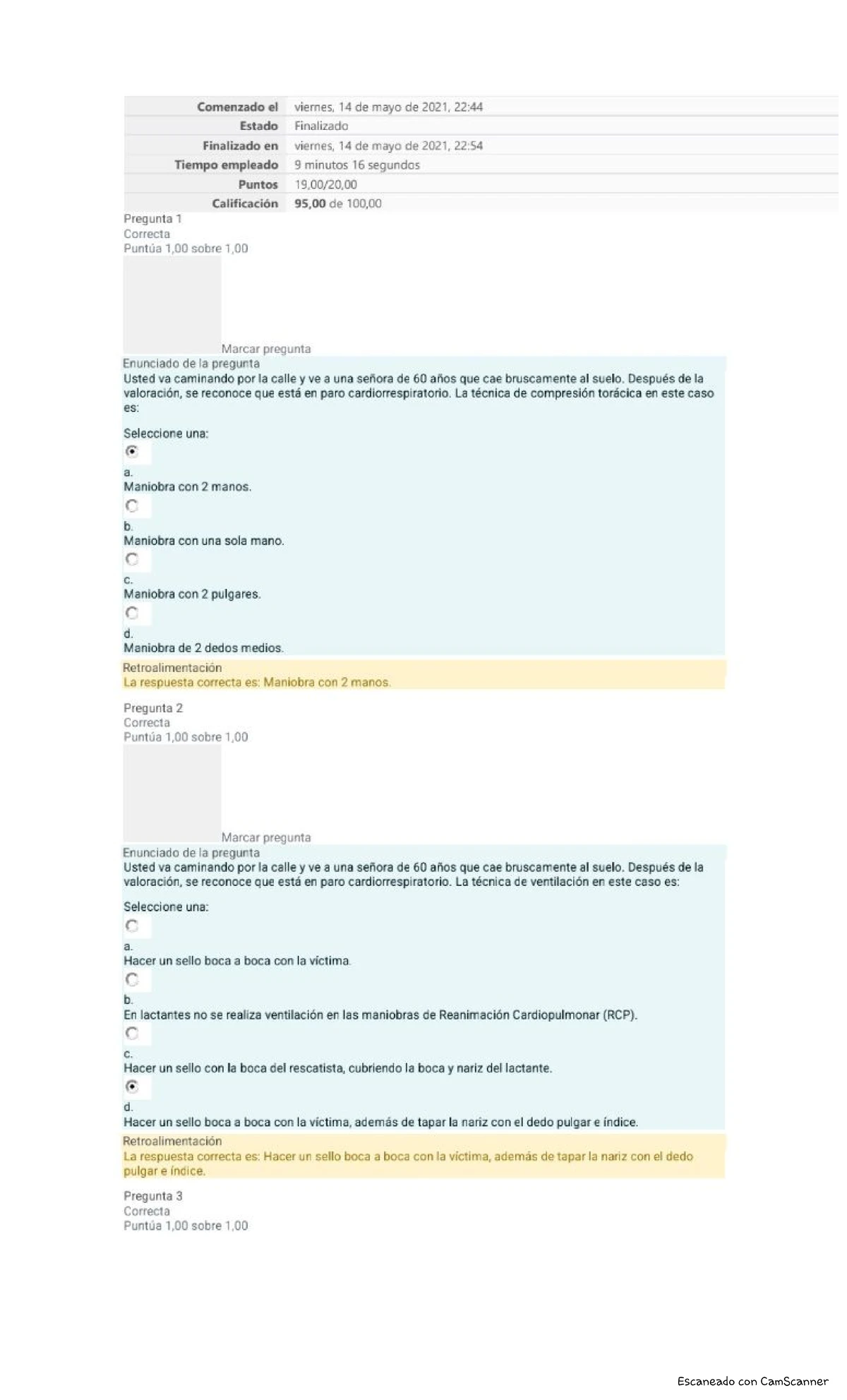 PRIMEROS AUXILIOS: Examen Final de Convalidación 2022 - Studocu