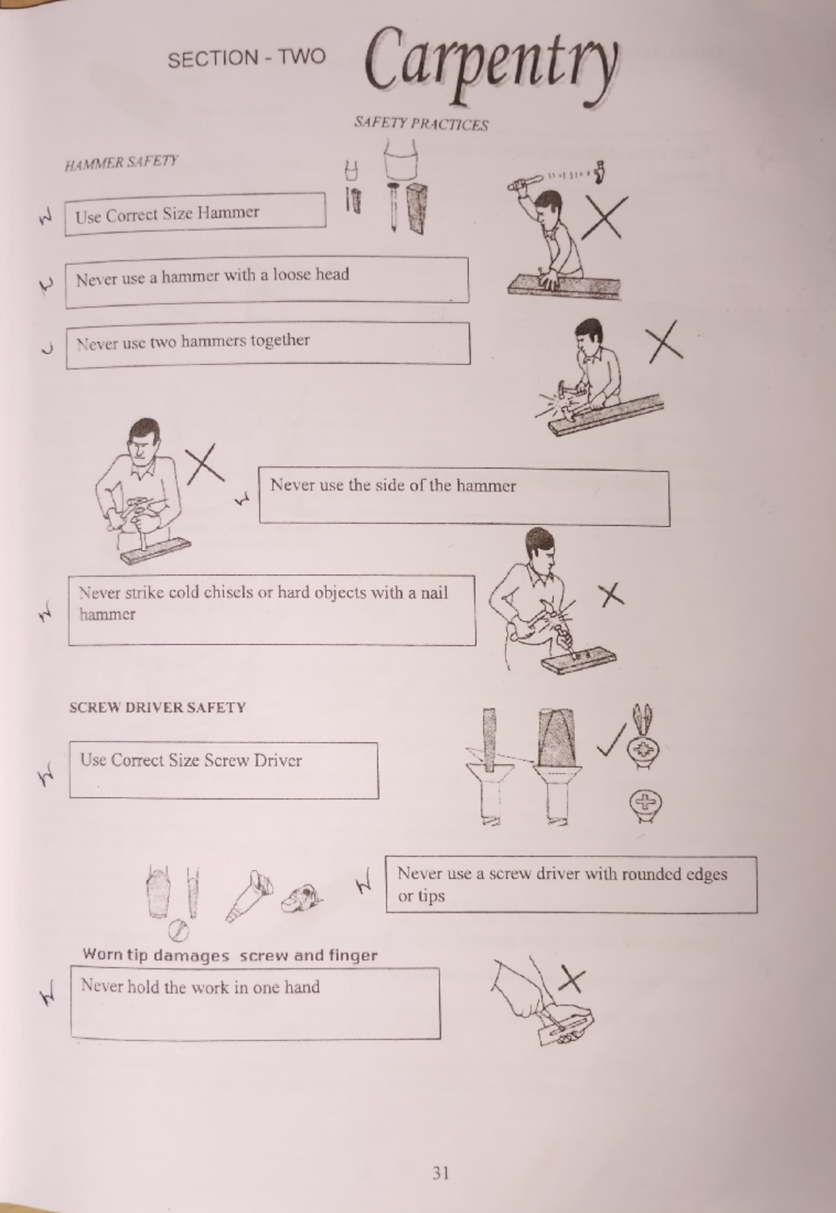 Introduction to Carpenting - Carpentry SECTION - TWO SAFETY PRACTICES ...