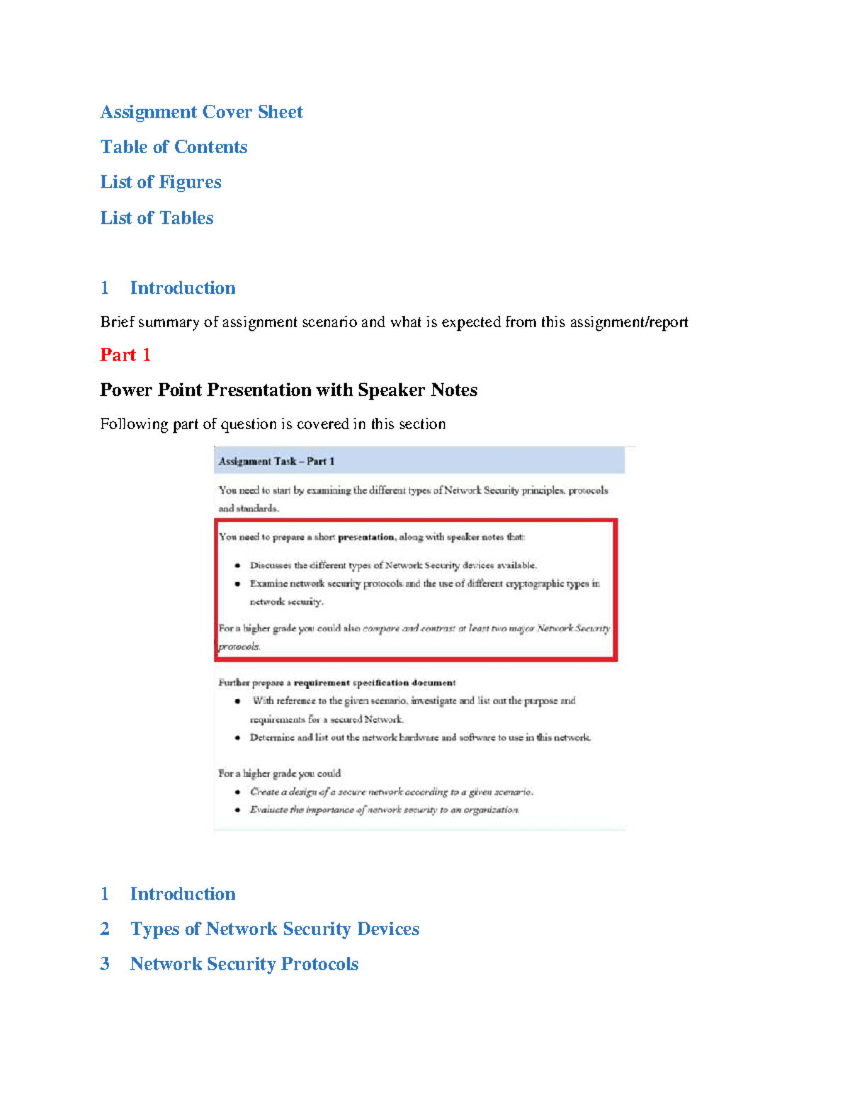 Network Security Assignment Guidelines (Course Code: NS101) - Studocu