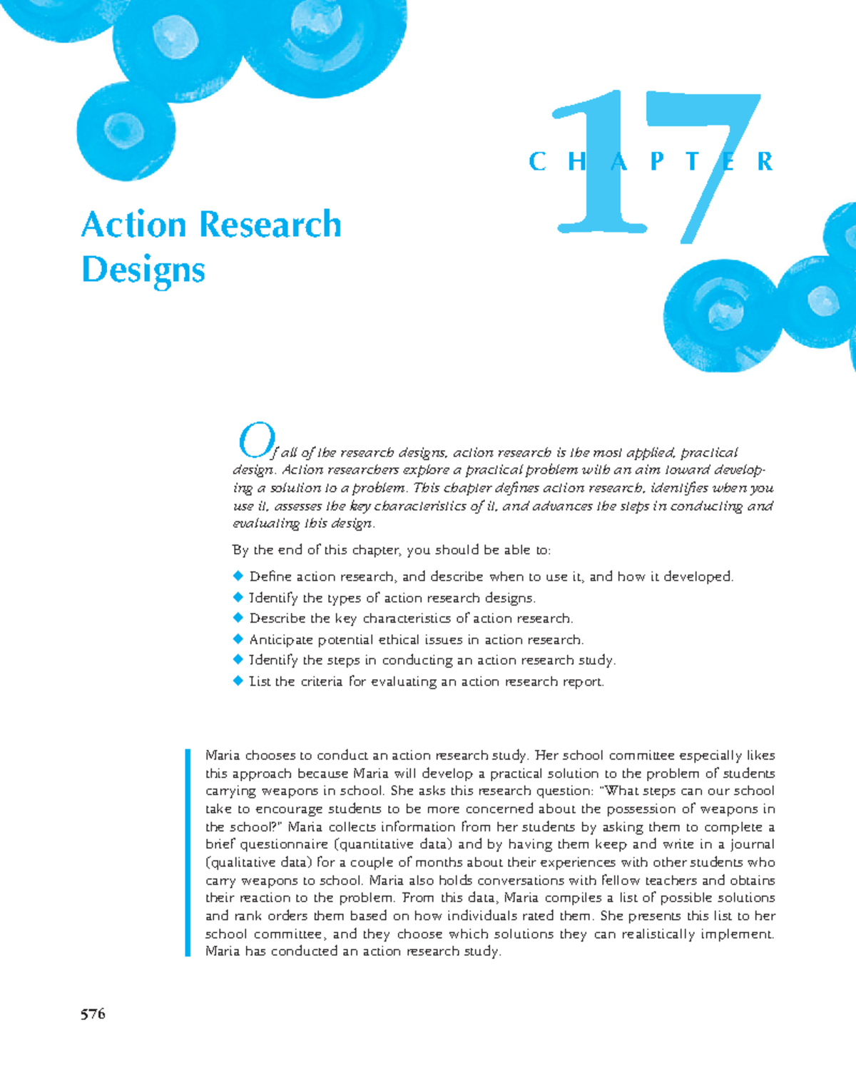 Chapter 17: Action Research Designs in Education (EDUC 576) - Studocu