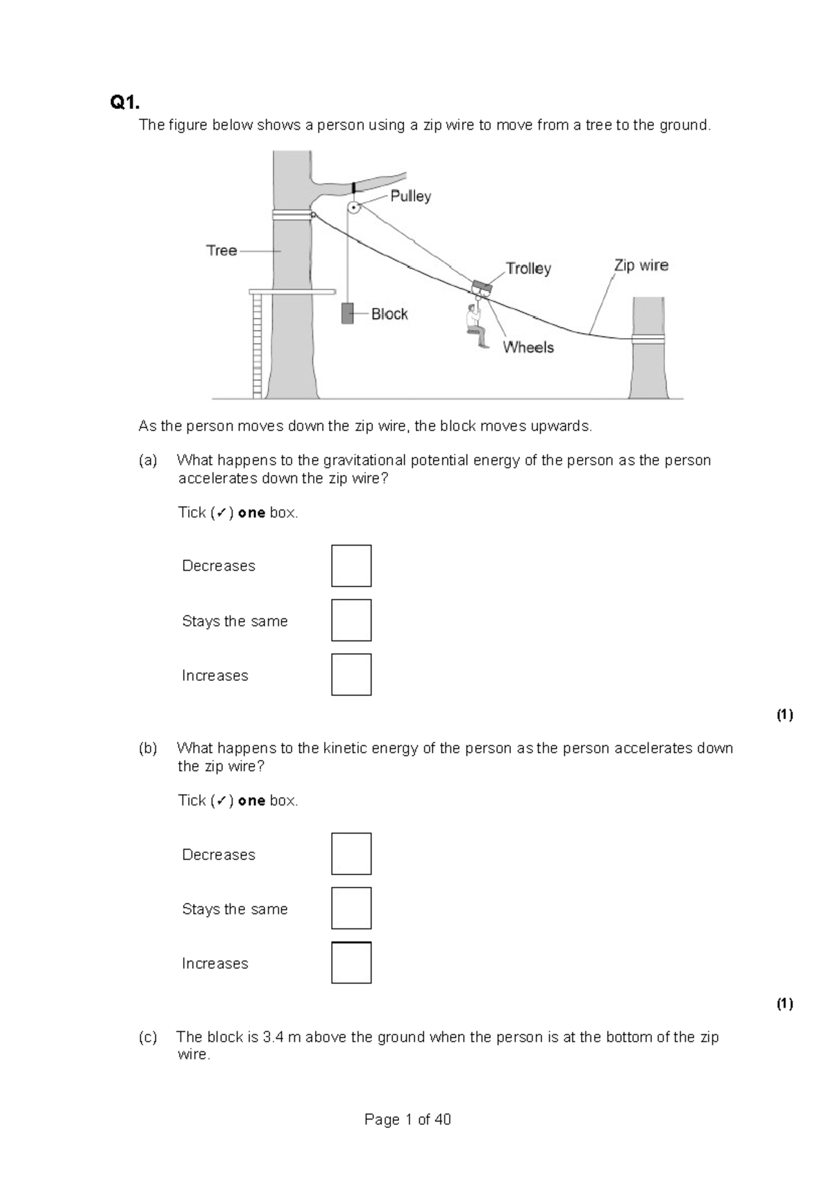 Physics Paper 1 - Practice Exam Questions and Solutions - Studocu