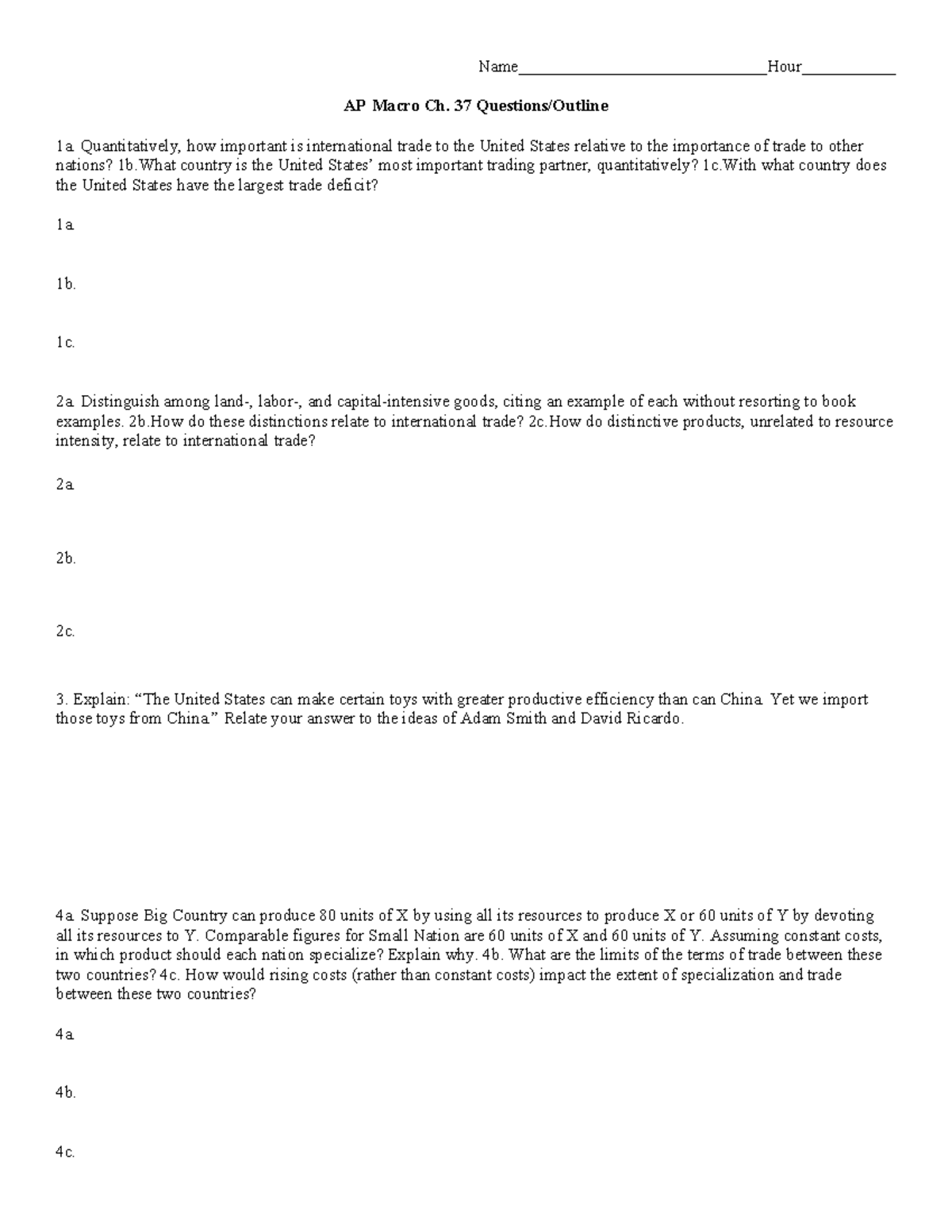 Ch. 37 Outline - Name_____________________________Hour___________ AP ...