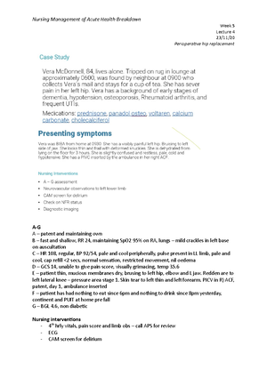 Nursing Practical Exam Guide: A to G Assessment Techniques - Studocu