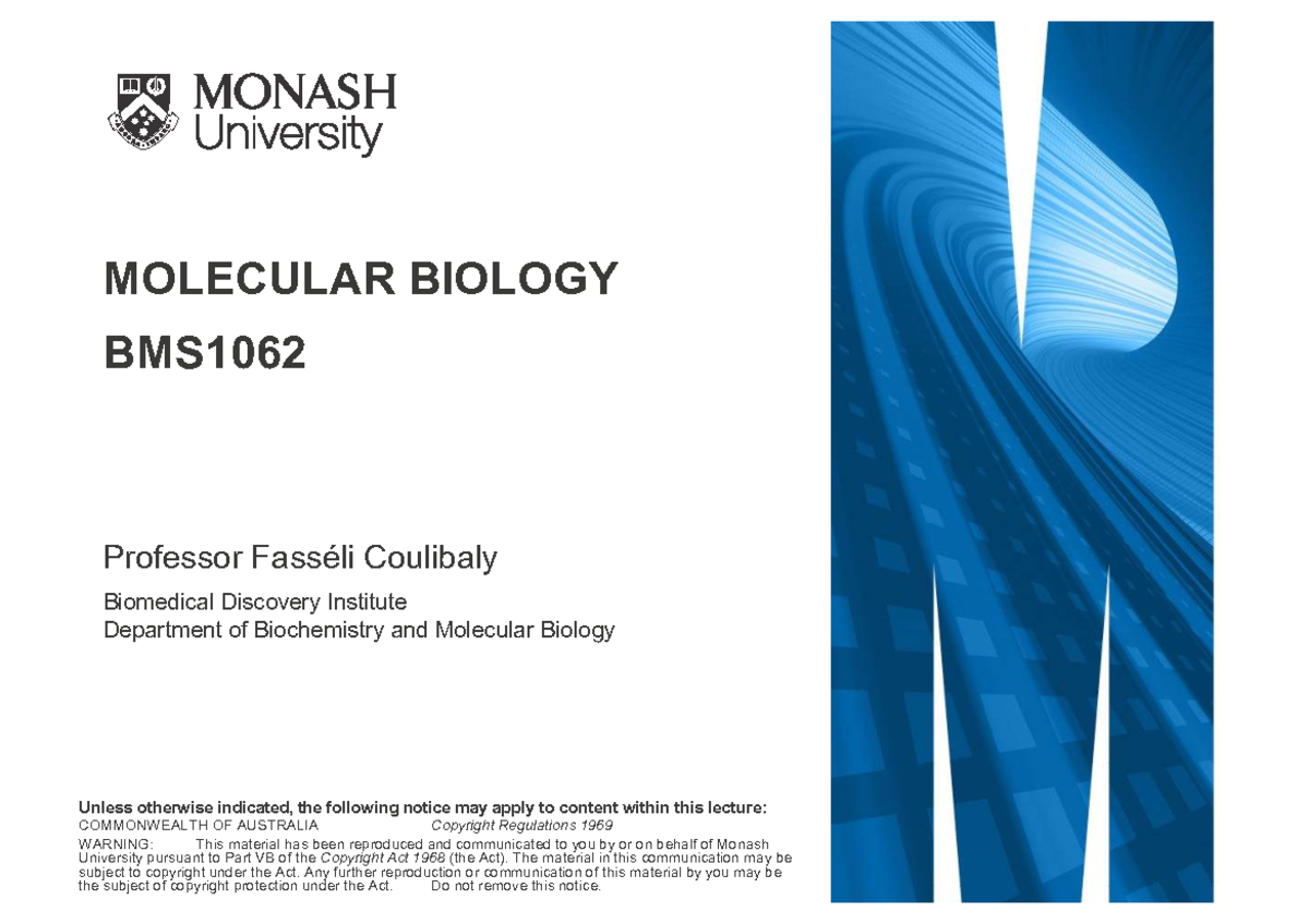 L1 BMS1062 Coulibaly: DNA Structure and Function Overview - Studocu