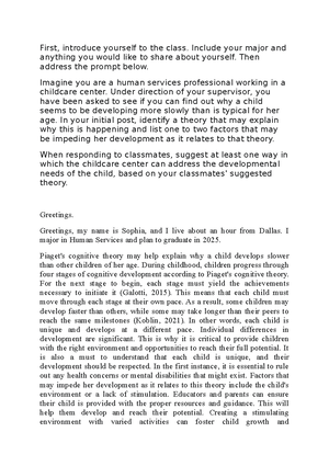 8-1 Discussion Final Reflection - Children learn from their parents and ...