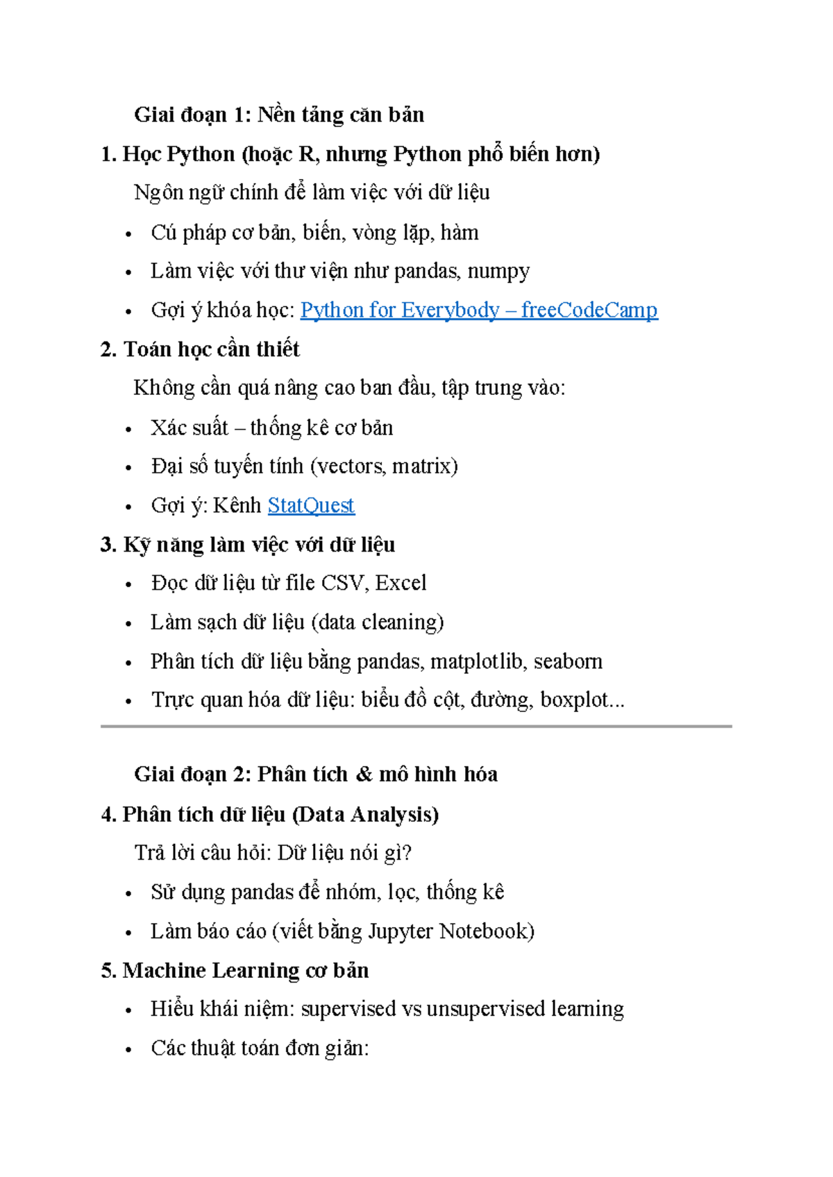 KHOA HỌC DỮ LIỆU CHO TÔI: Học Python, Toán và Phân Tích Dữ Liệu - Studocu