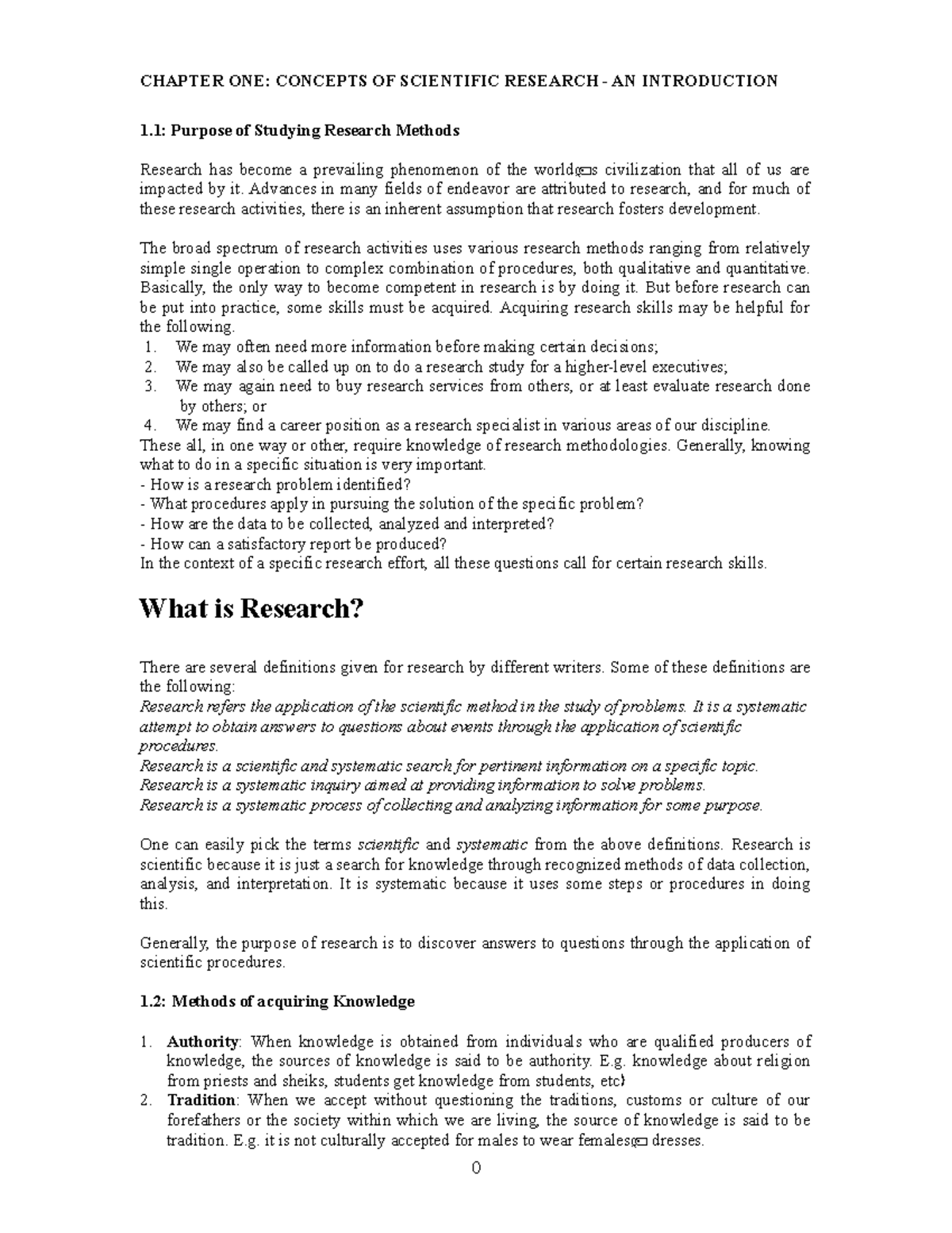 Research Methods in Scientific Inquiry - Grade: 8 Overview - Studocu