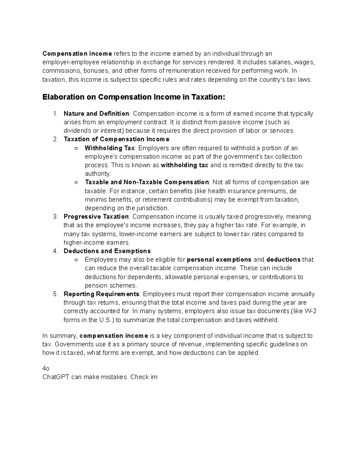 Compensation Income and Taxation Overview: Key Concepts and Guidelines ...