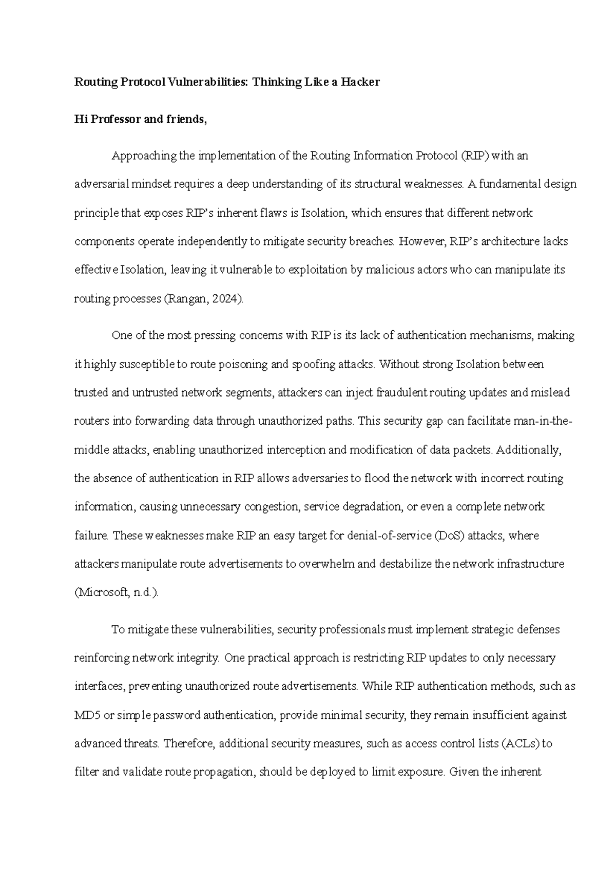 CYB-210-6-1 Discussion: Analyzing Routing Protocol Vulnerabilities ...