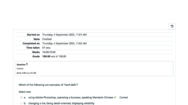 IT Practicum - Final Quiz 1 Results and Analysis - Studocu