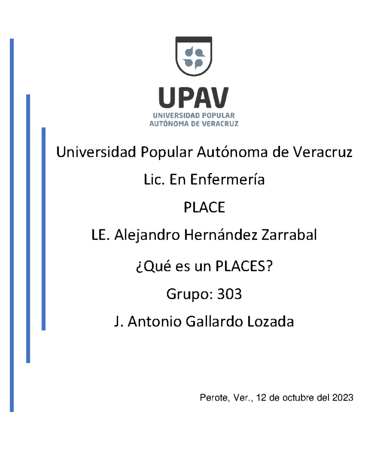 Título: Guía sobre el PLACE en Enfermería - Lic. Enfermería LE-303 ...