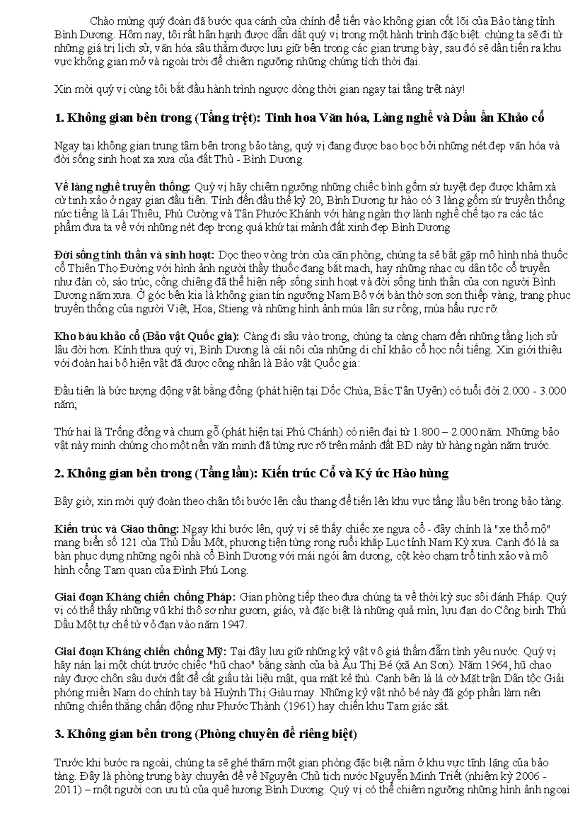Bảo tàng Bình Dương: Hành Trình Khám Phá Lịch Sử và Văn Hóa - Studocu