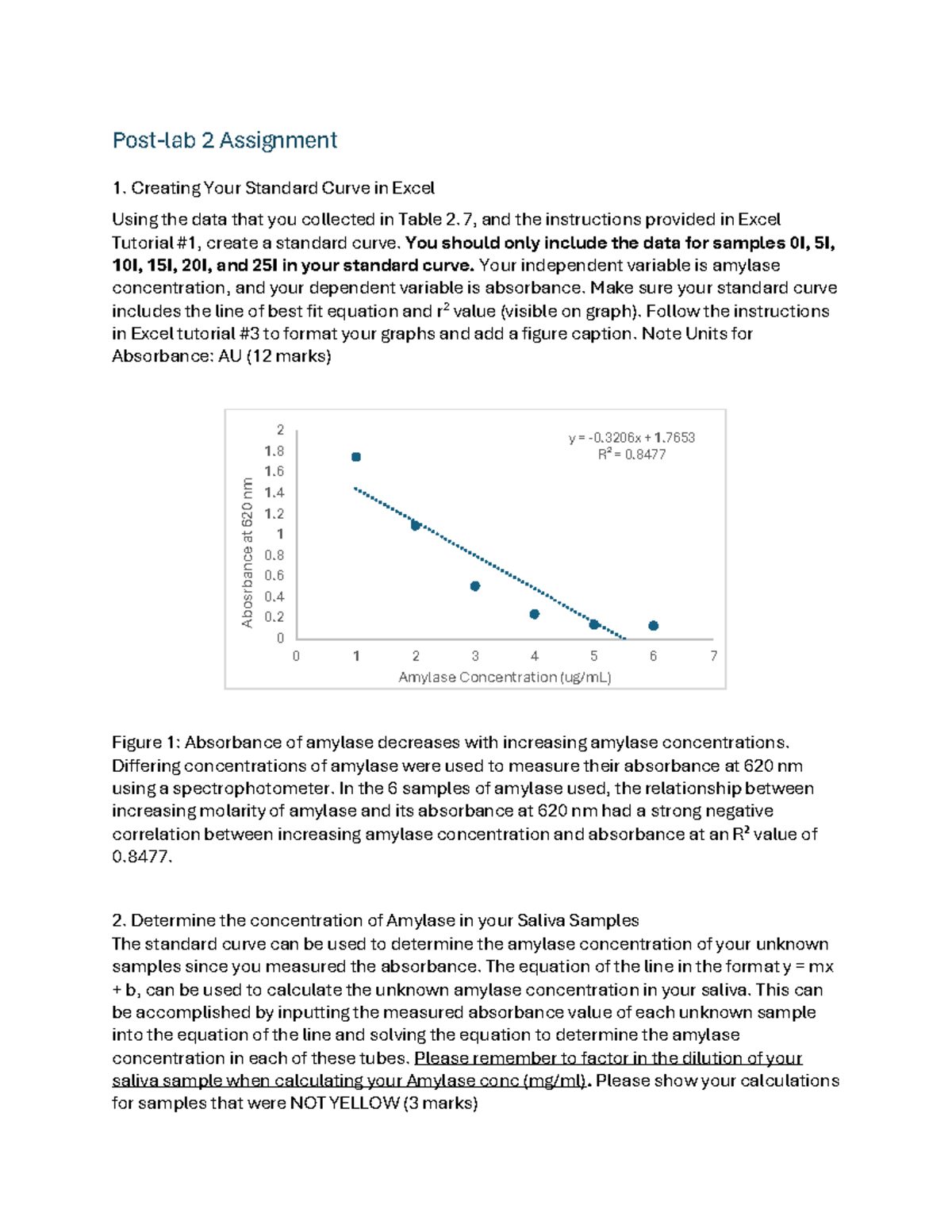 Bio Post Lab 2 Bio Post Lab 2 Post Lab 2 Assignment Creating Your