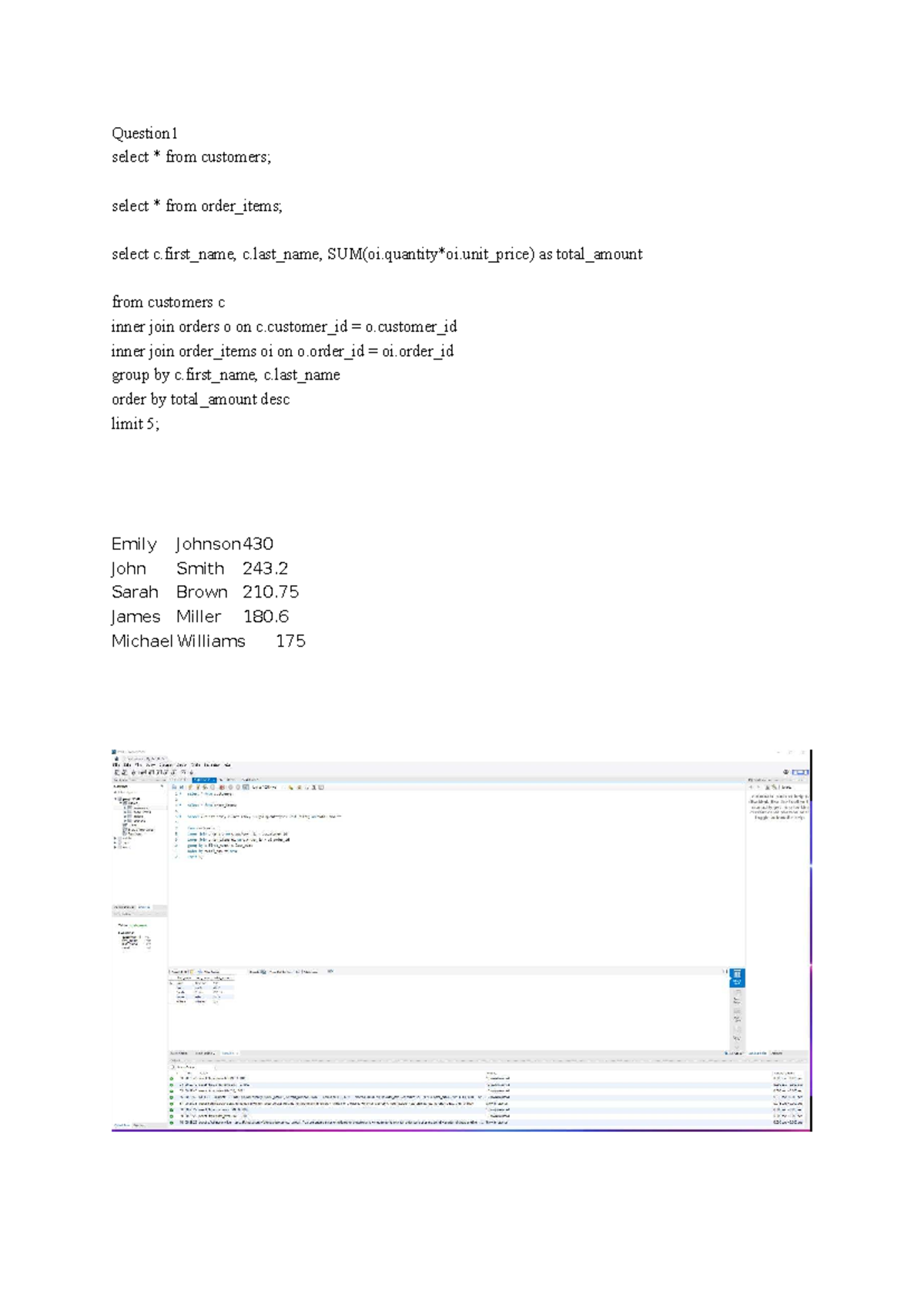 SQL Queries for Project Part 3 Analysis - Studocu
