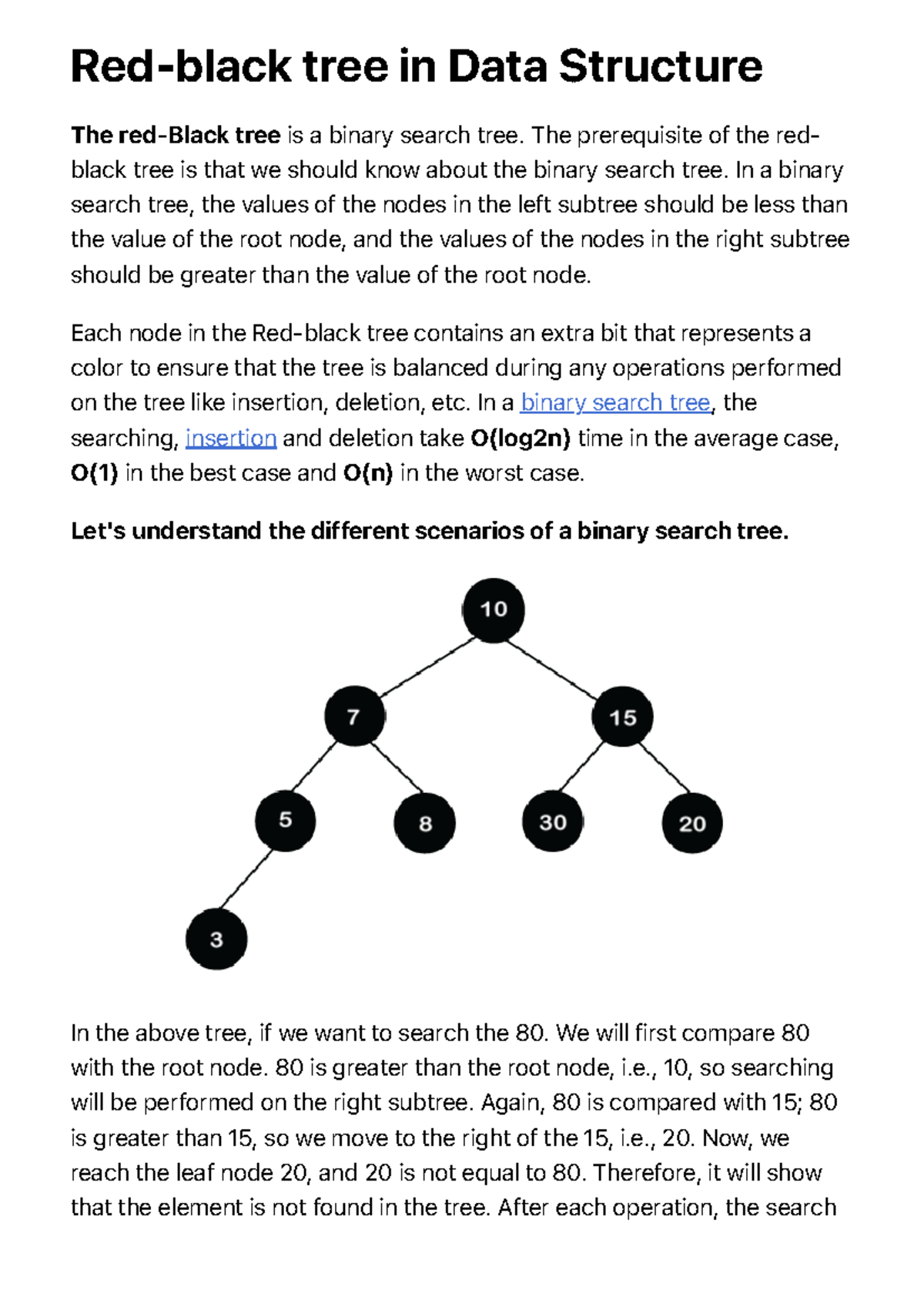 DAA II Unit Notes: Understanding Red-Black Trees in Data Structures ...
