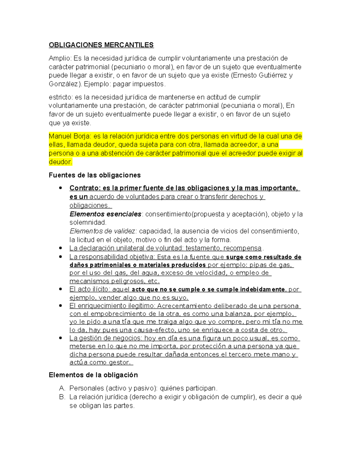 Guía de Obligaciones Mercantiles - OBLIGACIONES MERCANTILES 3er Semestre - Studocu