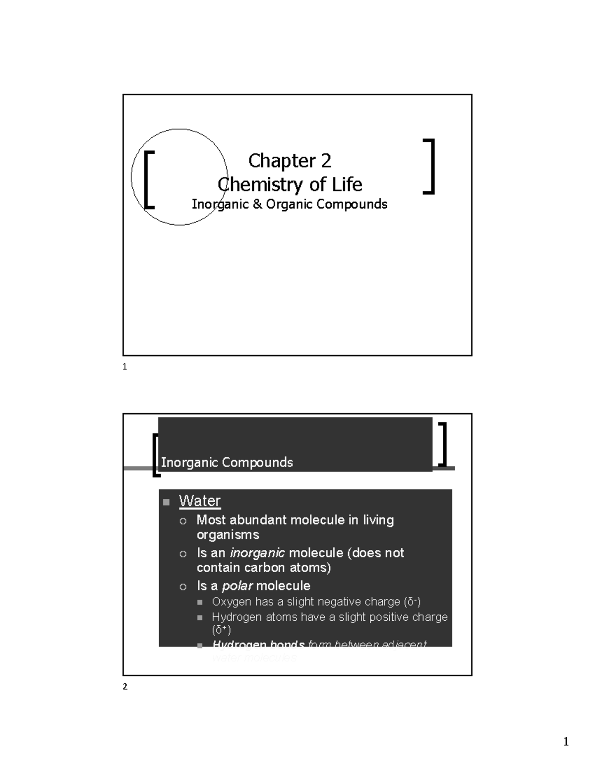 Chemistry of Life: Inorganic & Organic Compounds Overview (BIO101 ...