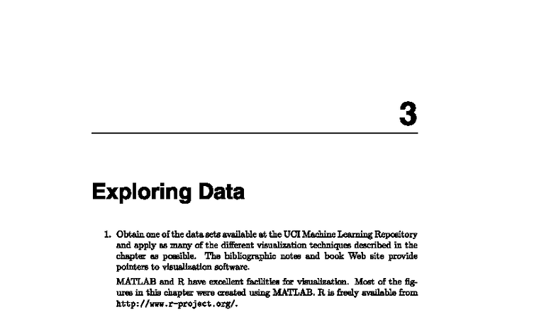 Introduction to Data Mining: Chapter 3 - Exploring Data Techniques - Studocu