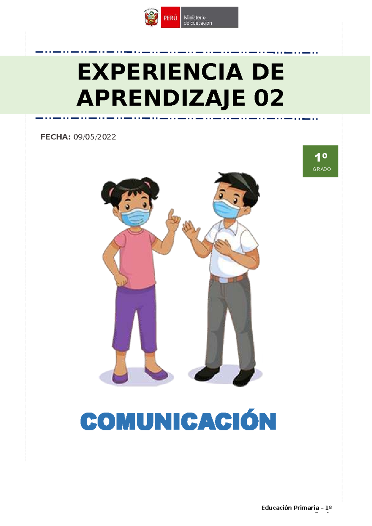 COM 1° - Sesión de Aprendizaje: Lectura de Adivinanzas y Familias - Studocu