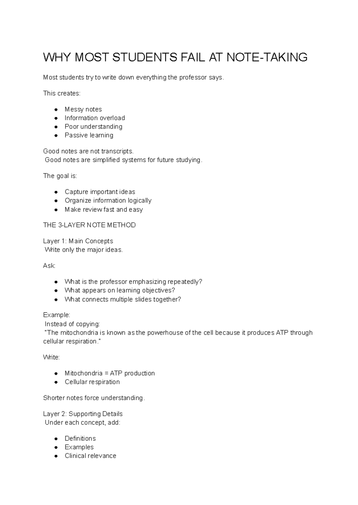 Effective Note-Taking Strategies for Student Success: Why Most Fail ...