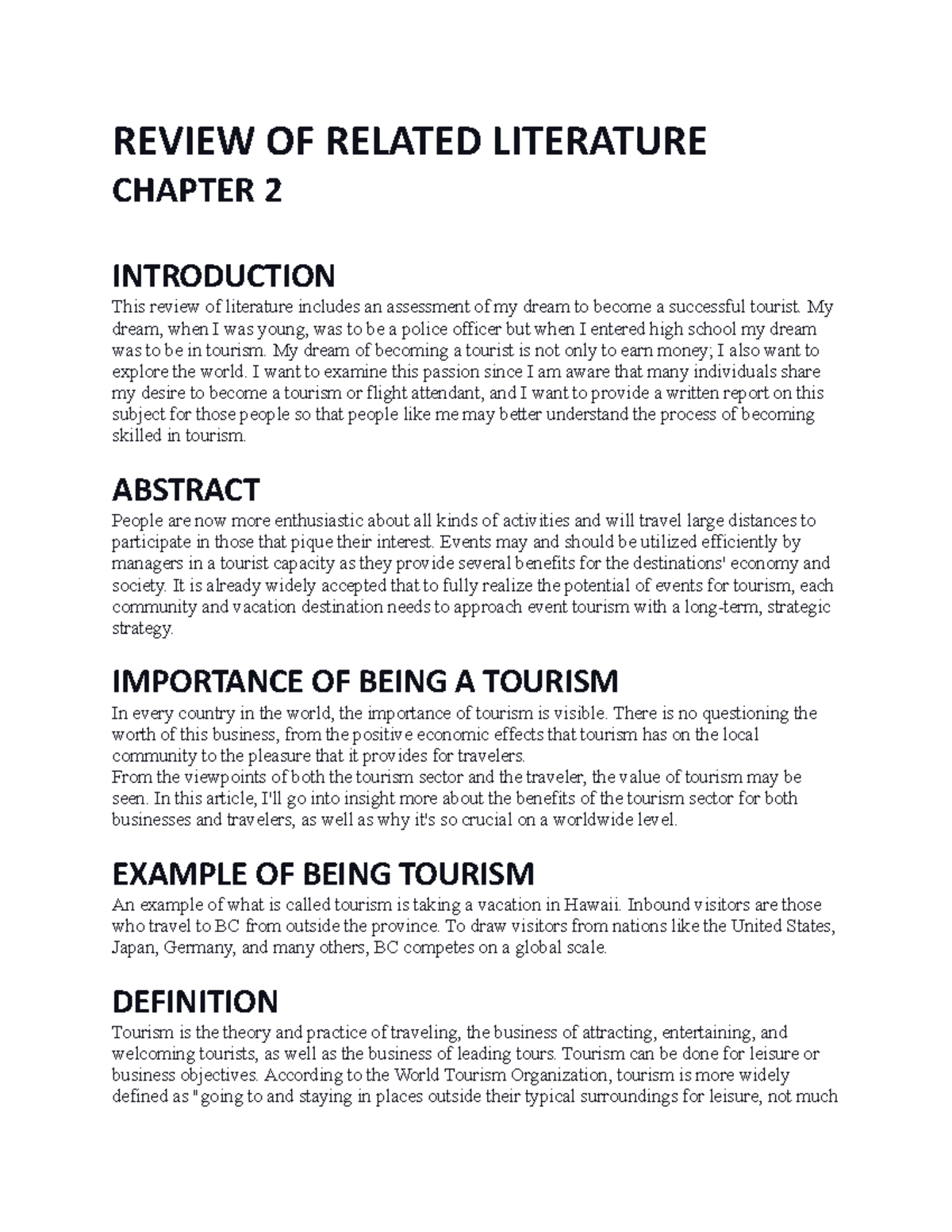 Review OF Related Literature - REVIEW OF RELATED LITERATURE CHAPTER 2 ...